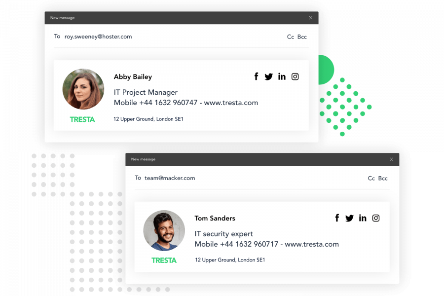 Standardize your corporate email signatures | Use Cases | we advocacy
