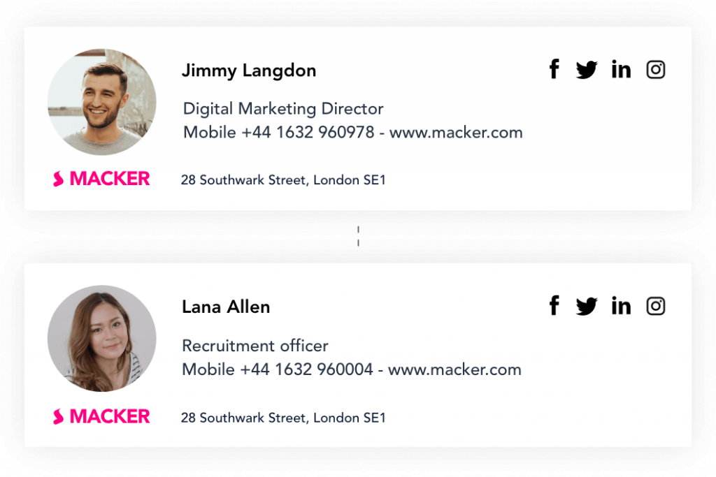 Standardize your corporate email signatures | Use Cases | we advocacy