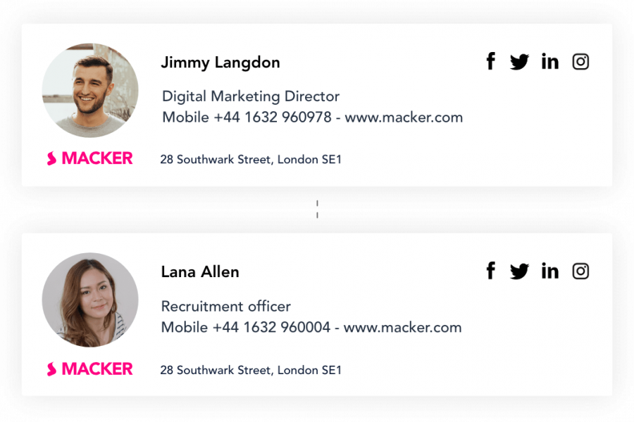 Standardize your corporate email signatures | Use Cases | we advocacy