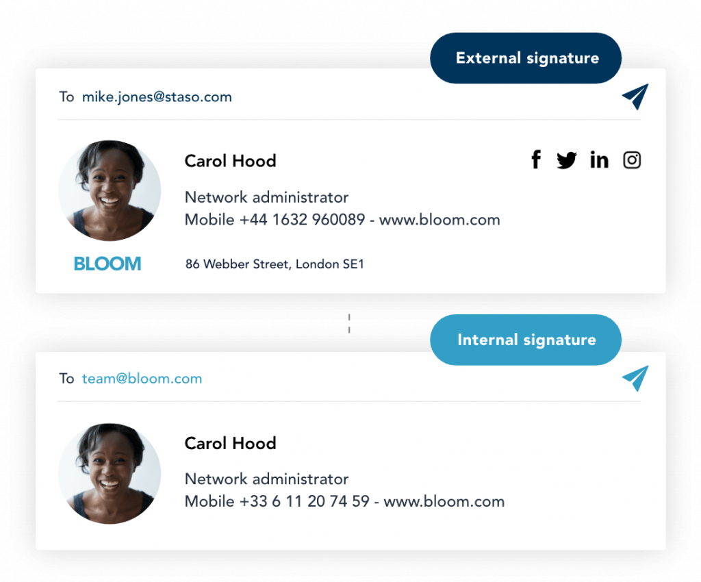 Standardize your corporate email signatures | Use Cases | we advocacy