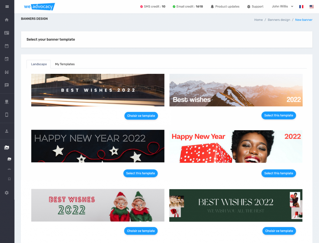 6 email banner templates for 2022 greetings | Blog | we advocacy
